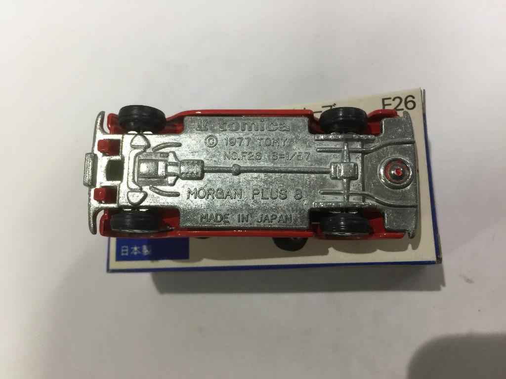 VINTAGE TOMICA F26 MORGAN PLUS 8 MADE IN JAPAN RARE (PIU20), 興趣及遊戲, 玩具 ...
