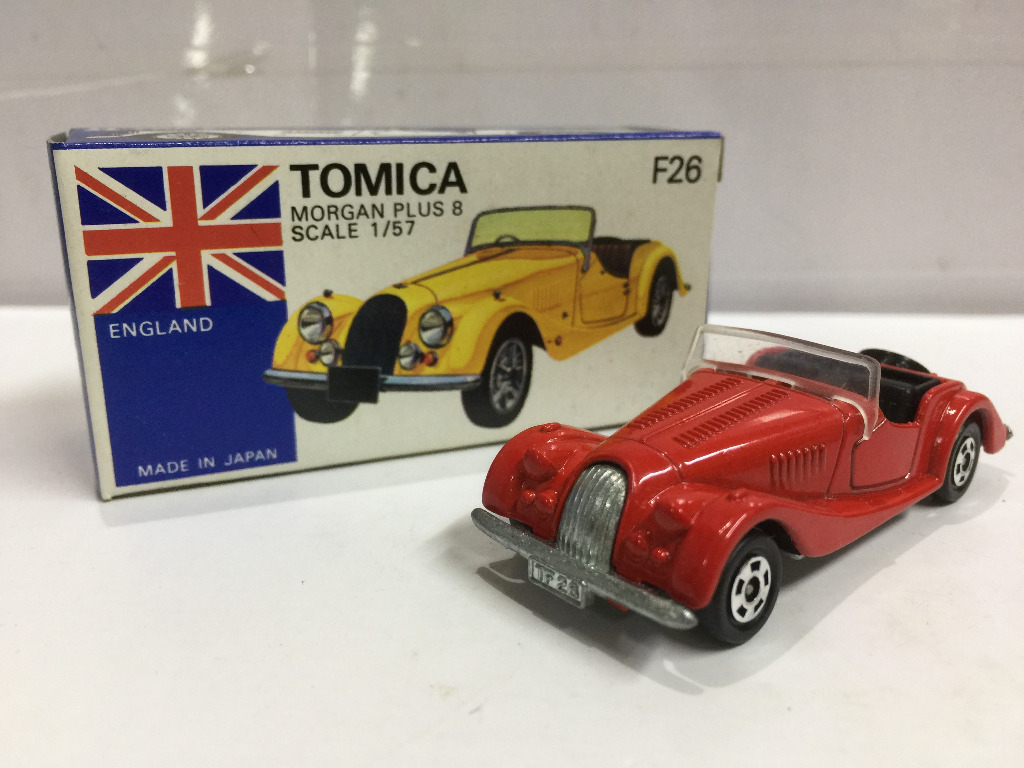 VINTAGE TOMICA F26 MORGAN PLUS 8 MADE IN JAPAN RARE (PIU20), 興趣及遊戲, 玩具 ...