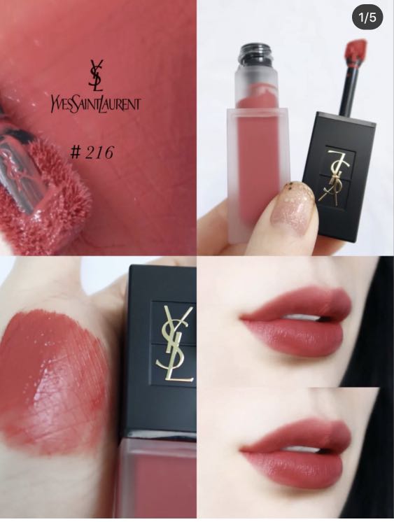 YSL黑管絲絨唇釉216, 美容＆化妝品, 健康及美容 - 皮膚護理, 化妝品 - Carousell