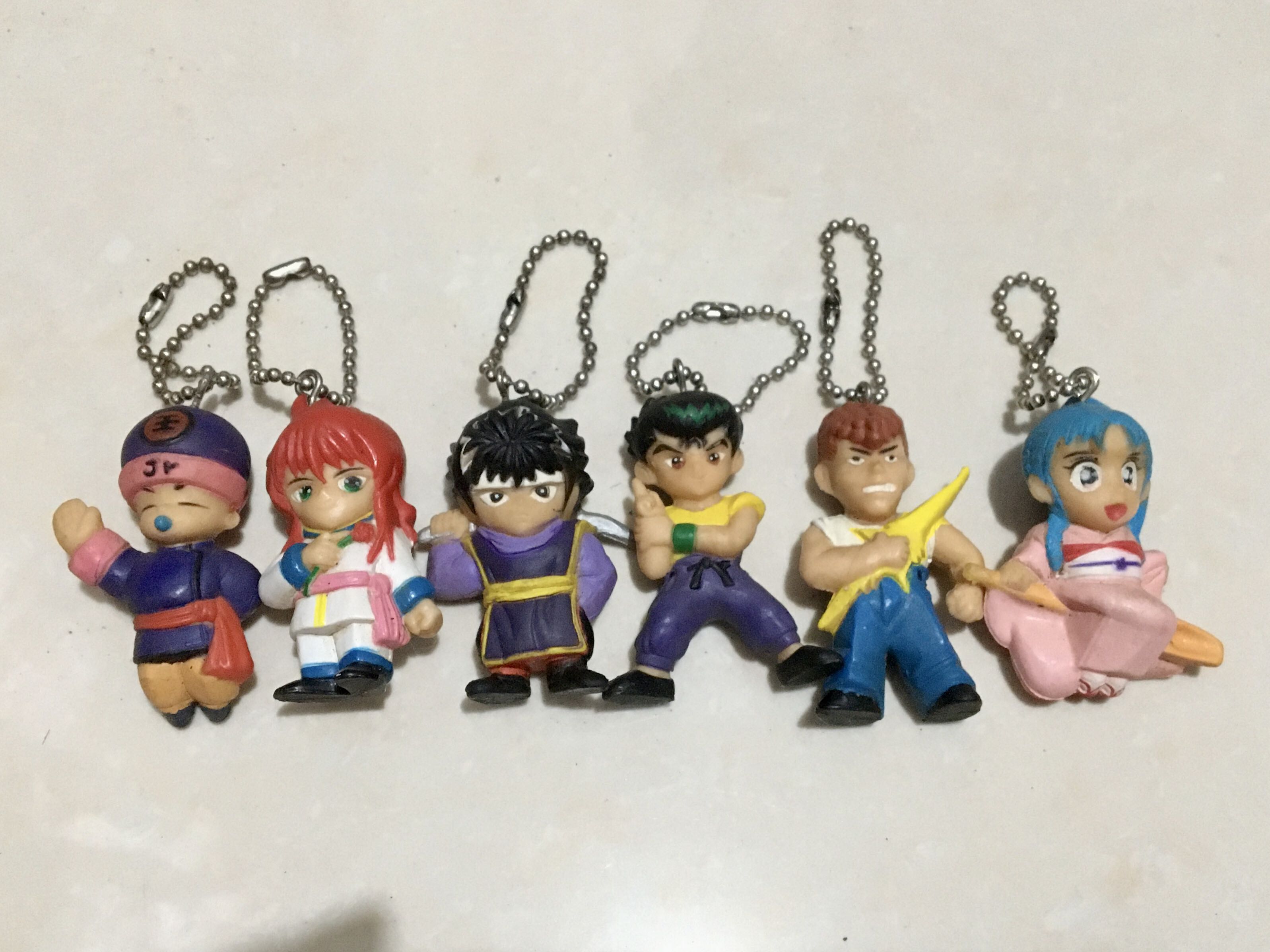 Yuyu Hakusho Ghost Fighter Chibi Keychain Figure Set, Hobbies & Toys ...