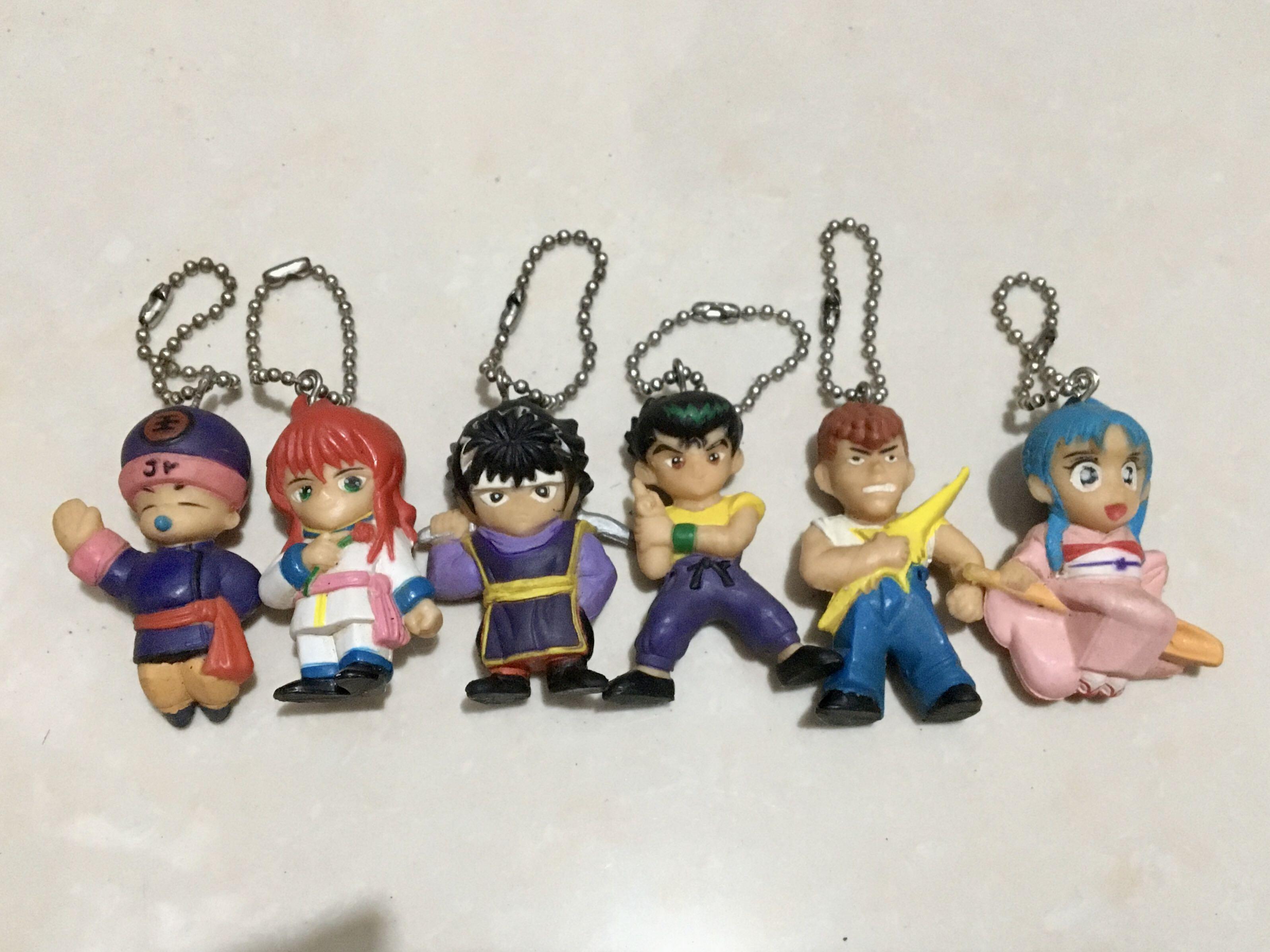 Yuyu Hakusho Ghost Fighter Chibi Keychain Figure Set, Hobbies & Toys ...