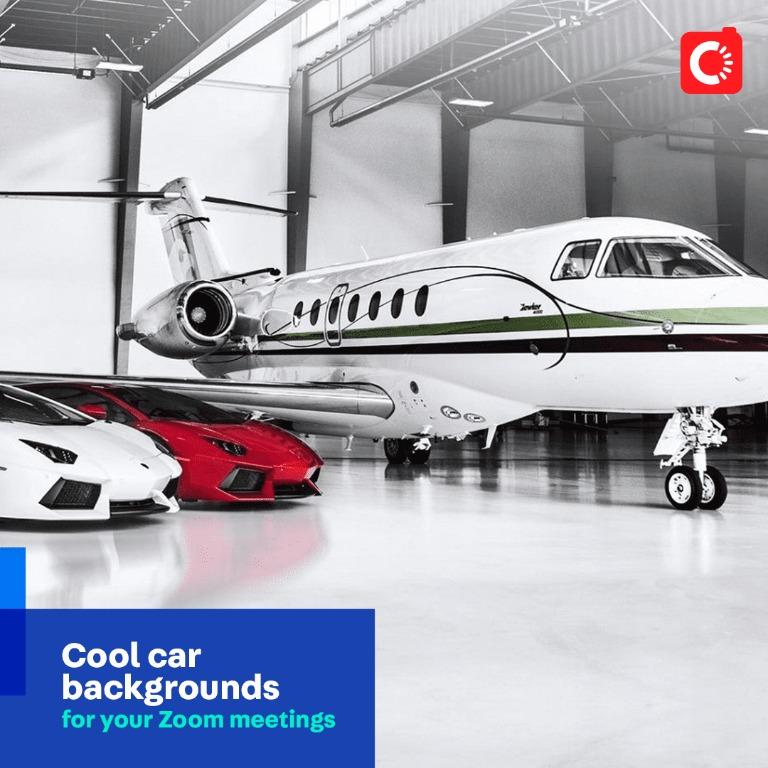 Zoom Background - Jet Hangar, Community on Carousell