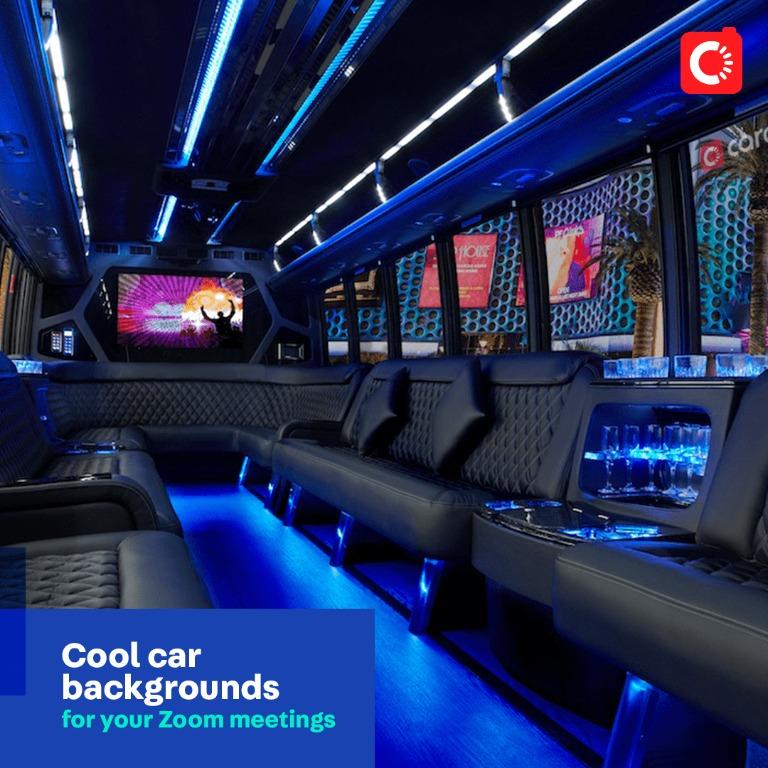 Zoom Background - Party-ready Limousine, Community on Carousell