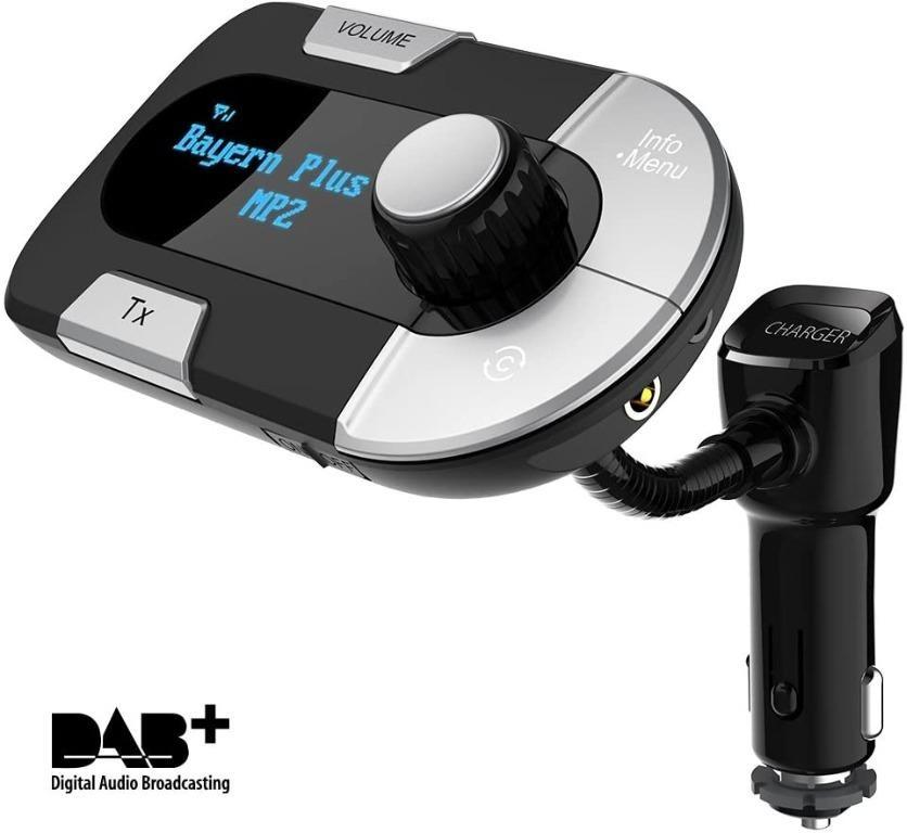 8514 In-Car DAB Digital Radio with FM Transmitter- PERBEAT DAB011 DAB ...
