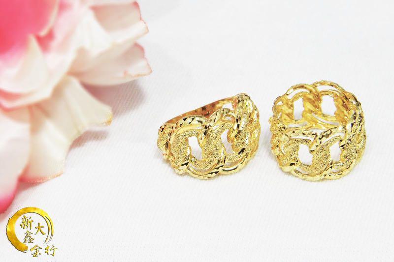 916 Gold CoCo Ring, Women's Fashion, Jewelry & Organisers, Body Jewelry ...