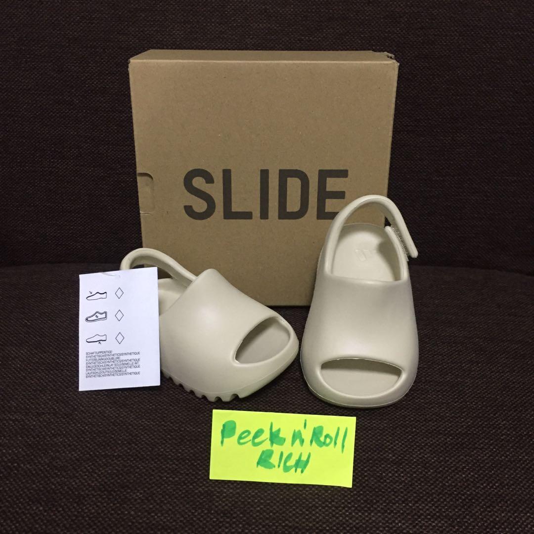 Adidas yeezy slides bone colorway size 4k 5k 7k, Men's Fashion ...