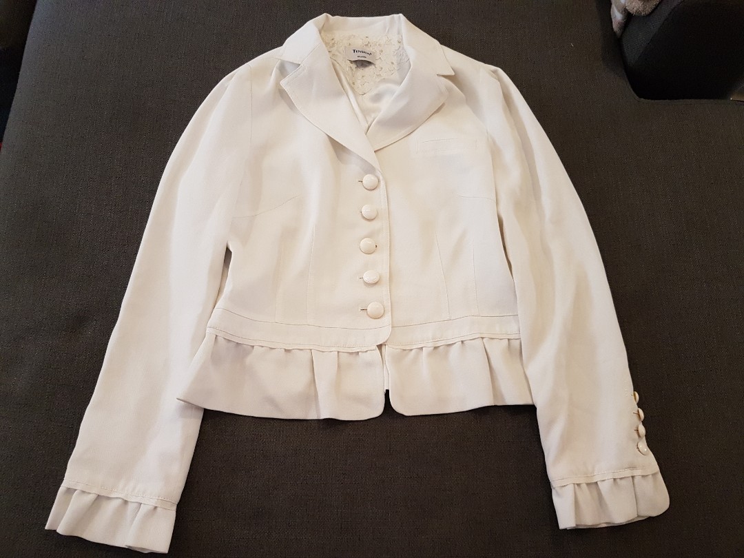 Blum White Suit & Skirt Set, Women's Fashion, Clothes, Dresses & Skirts ...