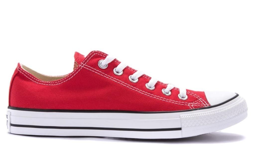 Converse All Star Low Red, Men's Fashion, Footwear, Sneakers on Carousell