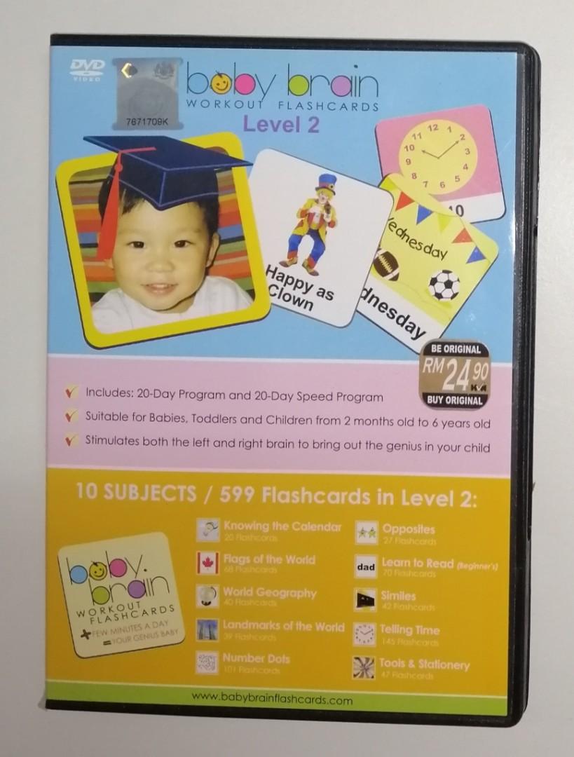 DVD : BABY BRAIN WORKOUT FLASHCARDS LEVEL 1-4 combo RM35 FREE POSTAGE ...