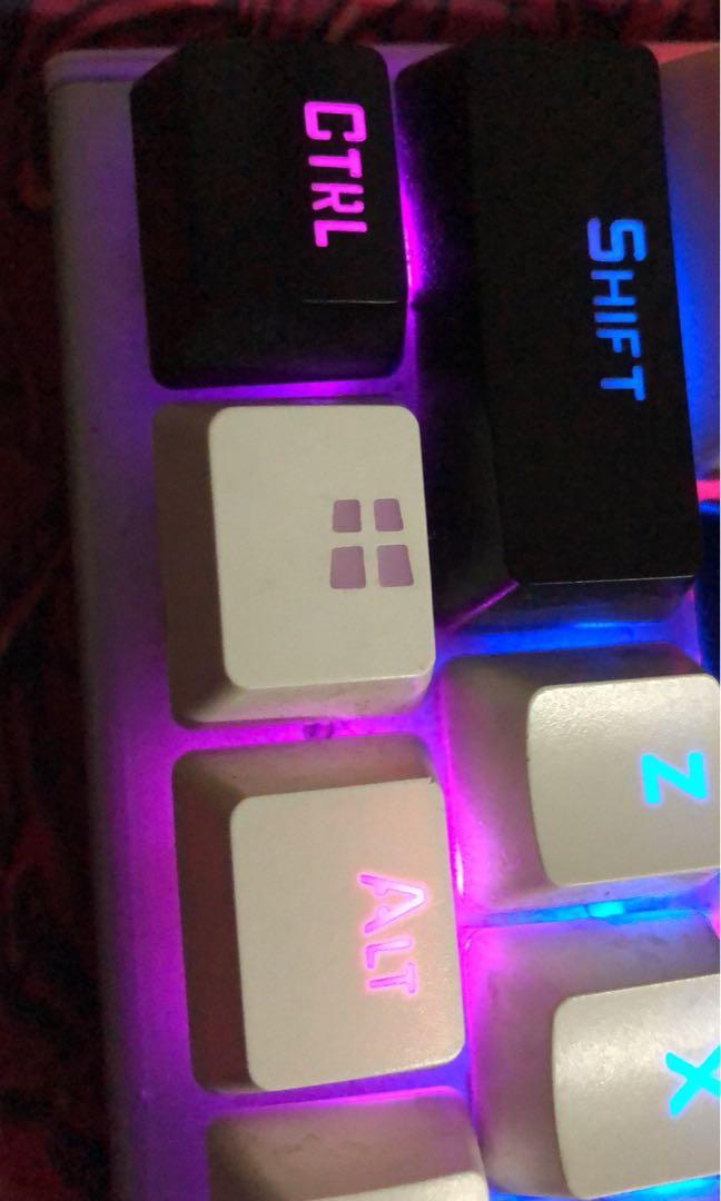 Gigaware k28 mechanical keyboard with rakk alkus, Computers & Tech ...