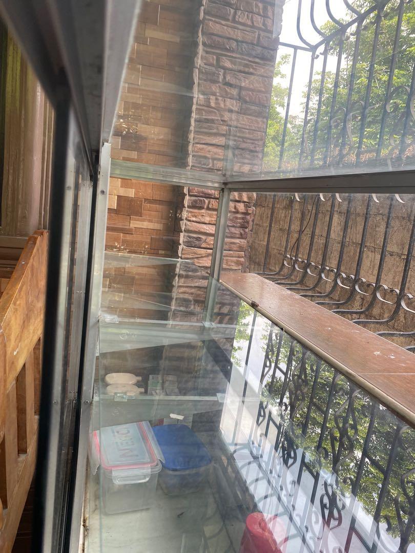 Glass stante, Furniture & Home Living, Furniture, Shelves, Cabinets ...