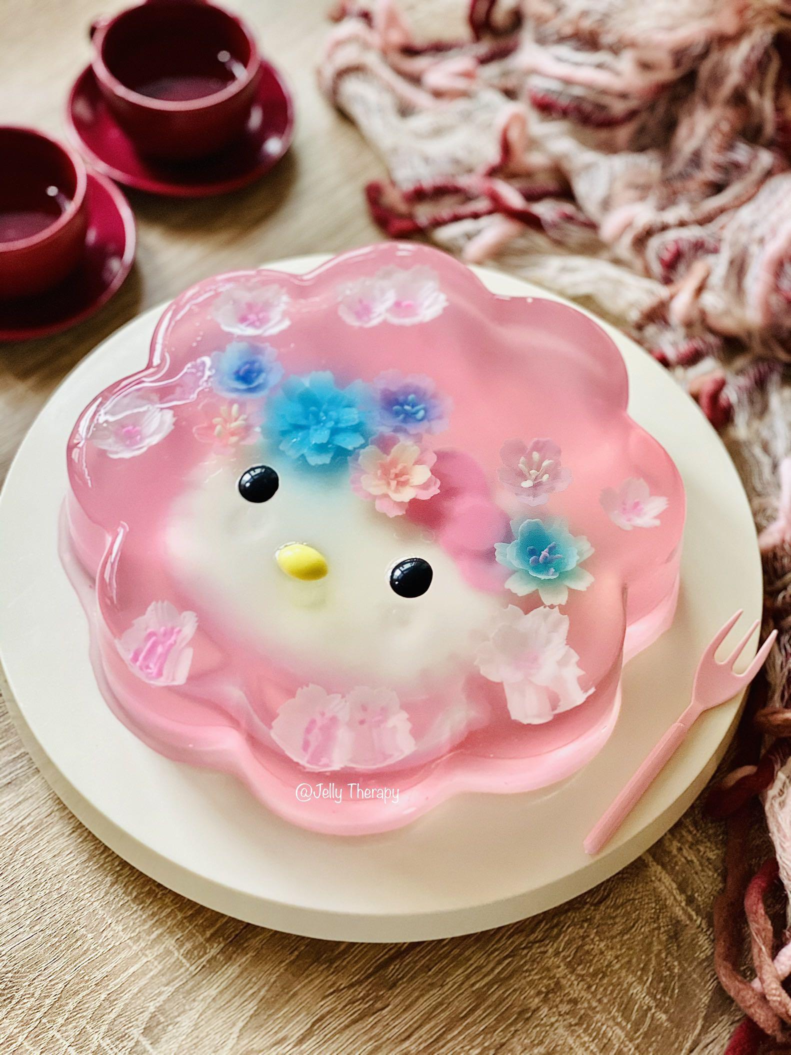 Jelly Cake ~HELLO KITTY~, Food & Drinks, Homemade Bakes on Carousell