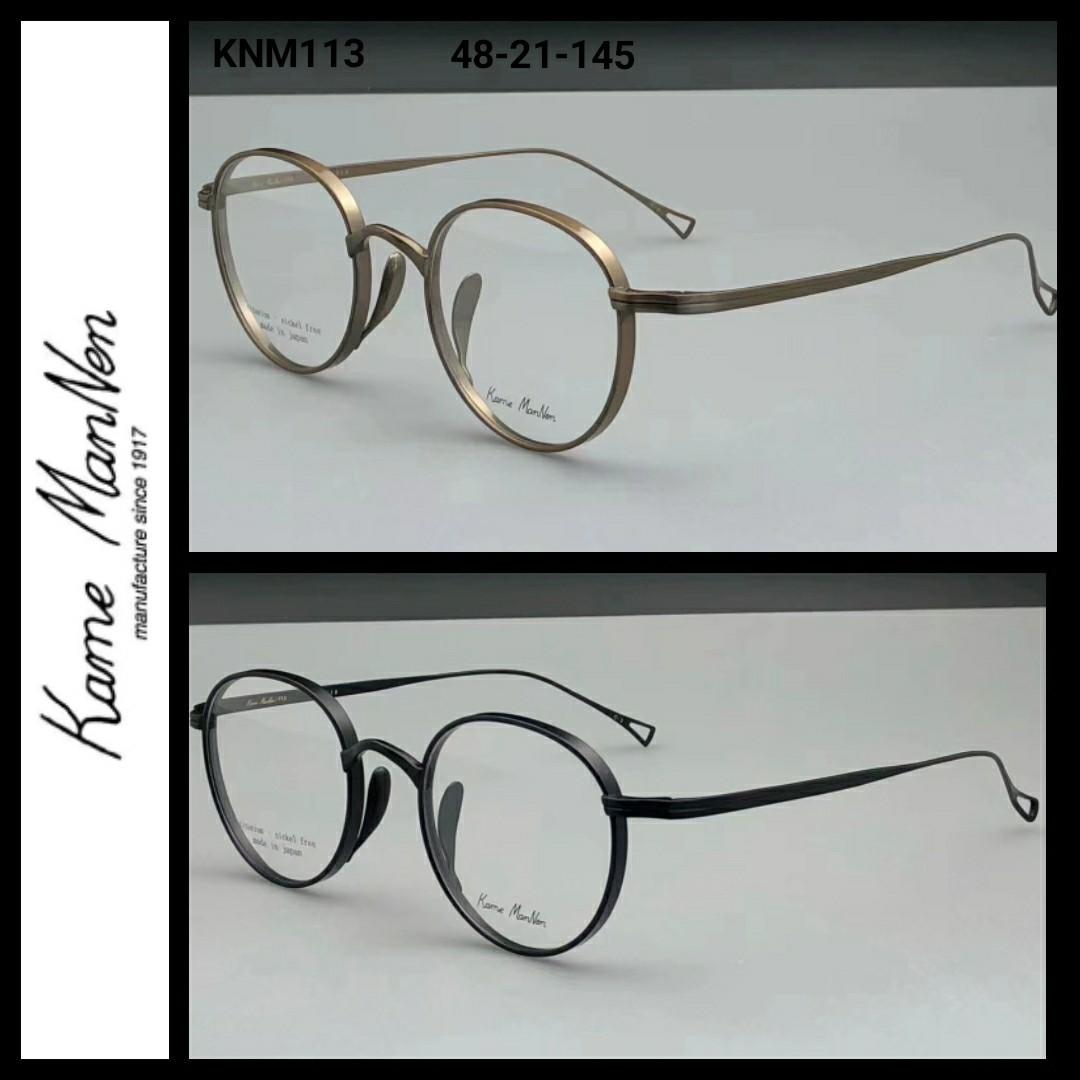 Kame ManNen KMN113 round titanium frame glasses 日本萬年龜, 興趣及遊戲, 手作＆自家設計, 文具及工藝 - 手作 - Carousell