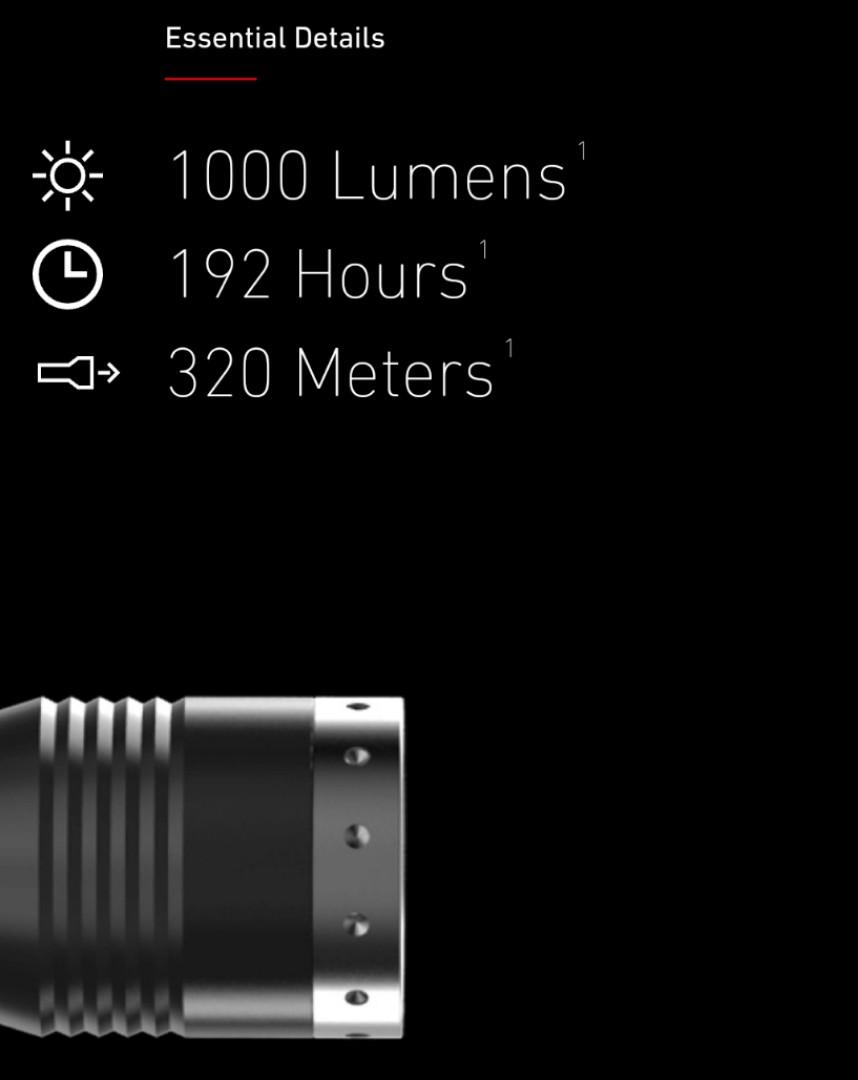 Led Lenser MT14 1000lumens flashlight (promo pack- free powerbank ...