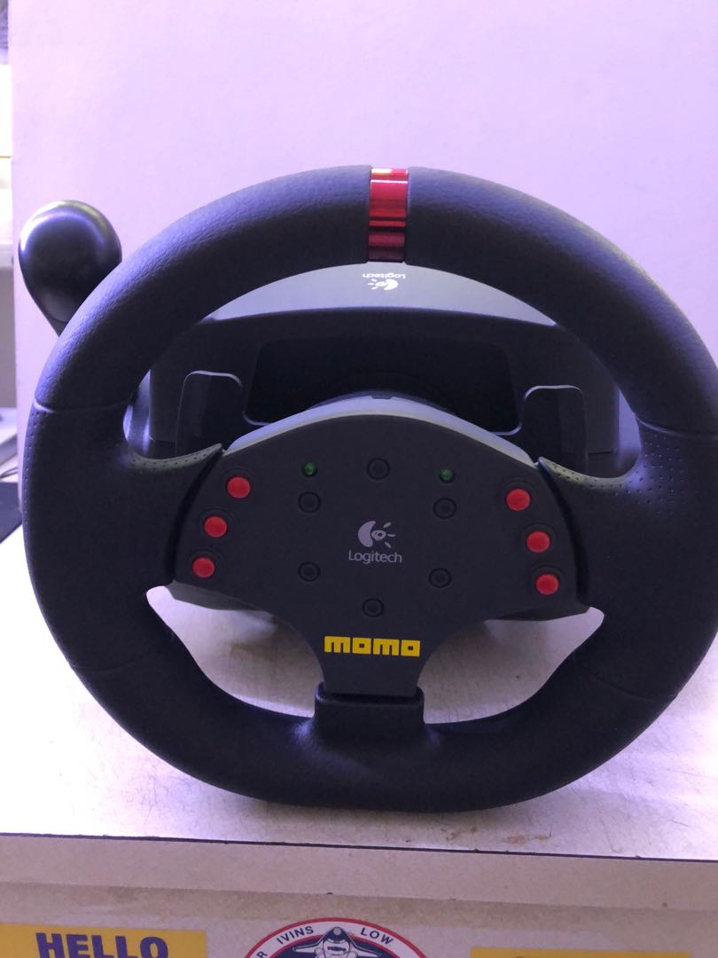 Logitech MoMo Racing Force Feedback Wheel-PC, Video Gaming, Video Game ...
