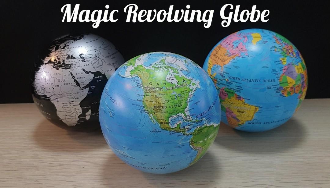 Magic Revolving Globe, Furniture & Home Living, Home Decor, Other Home ...