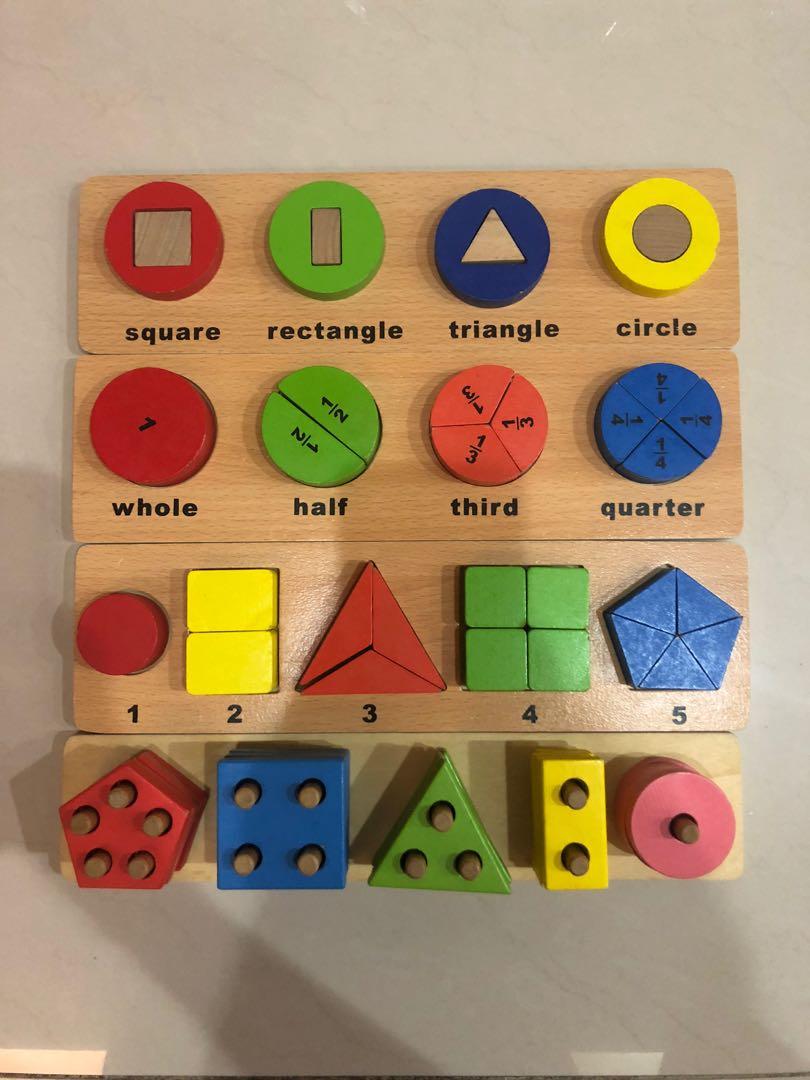 Montessori Wooden Blocks, Babies & Kids, Baby Nursery & Kids Furniture ...