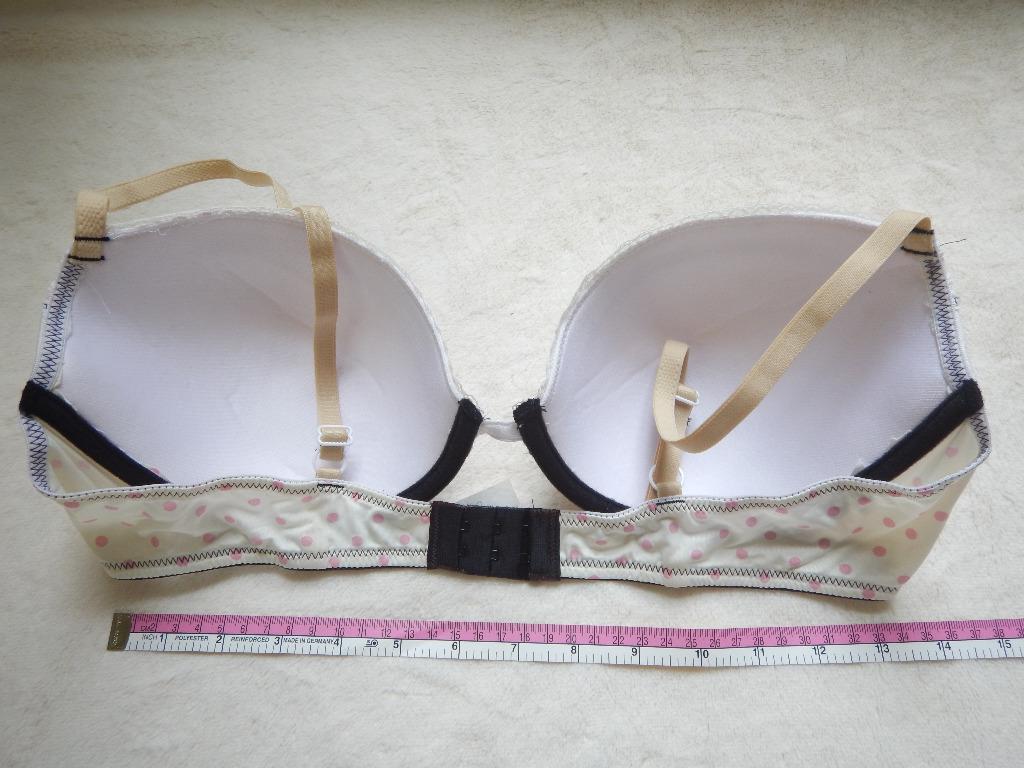 MY 大 BRA Size 38C/85C 粉紅色圓點 ~白色性感Lace邊~舒適肩帶~鋼圈~立體無縫罩杯~時款舒適性感胸圍 $49 (免郵費 ...