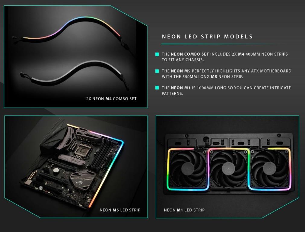 Phanteks Digital RGB Neon LED Kit, Computers & Tech, Parts ...