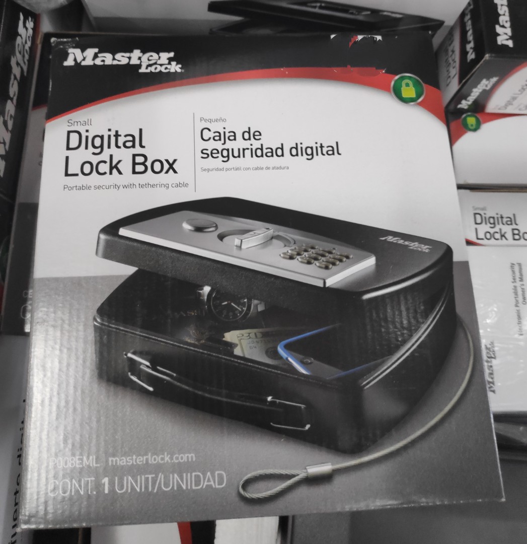 PREORDER Master Lock Small Digital Lock Box, Furniture & Home Living ...