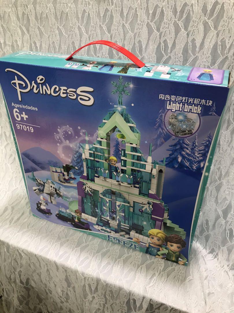 Princess Castle Building Blocks Frozen Elsa Anna Girls toys lego ...