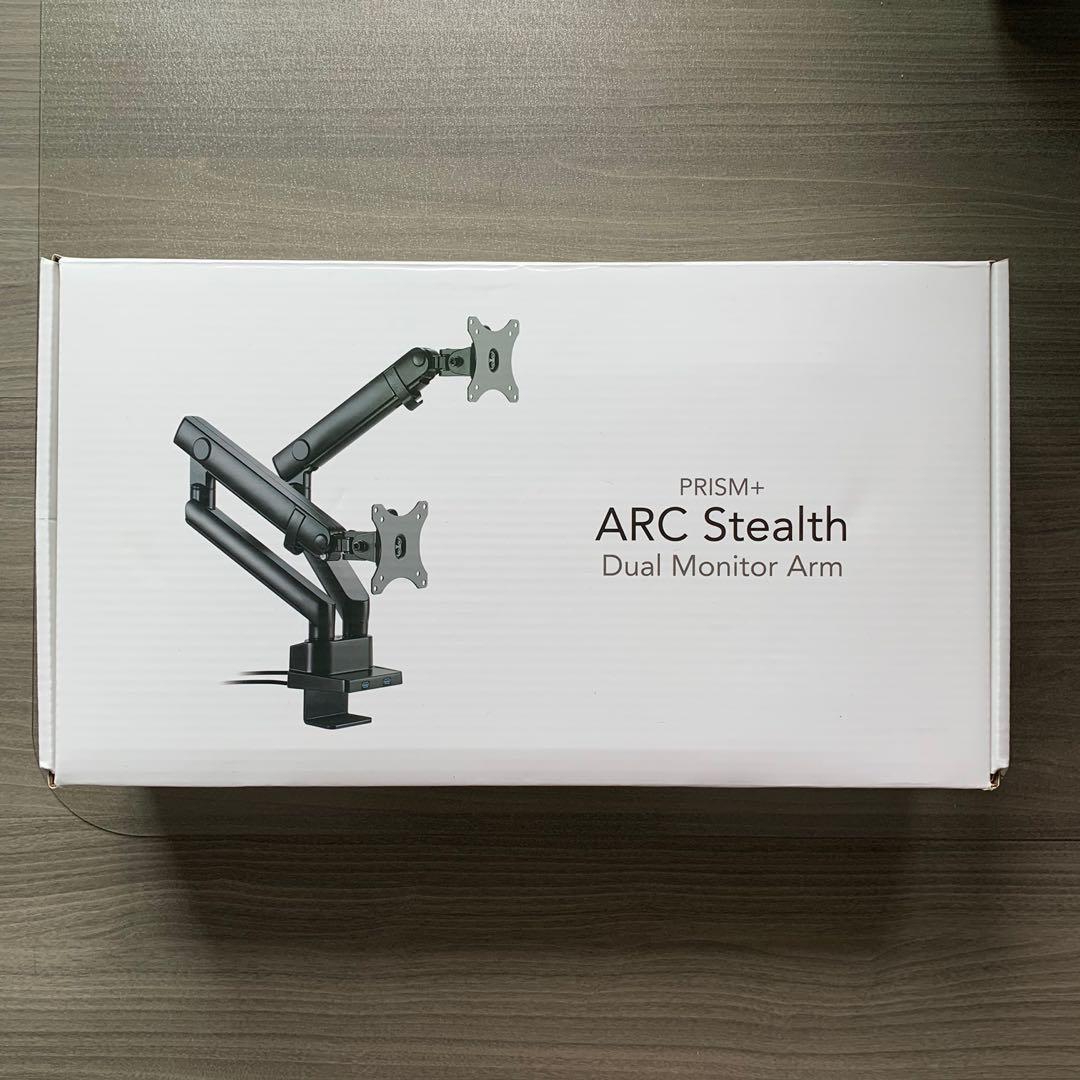 PRISM Arc Stealth Dual monitor arm, Electronics, Computer Parts ...