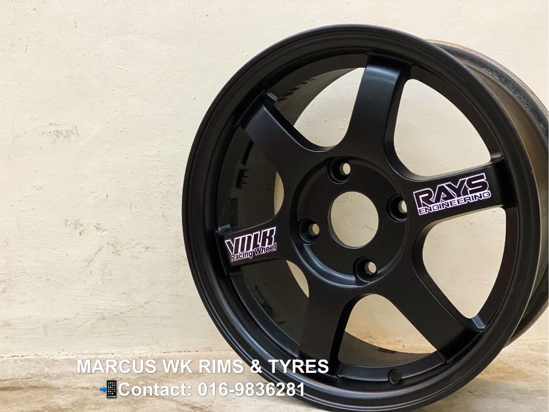Rim 15" Volk Rays TE37, Auto Accessories on Carousell