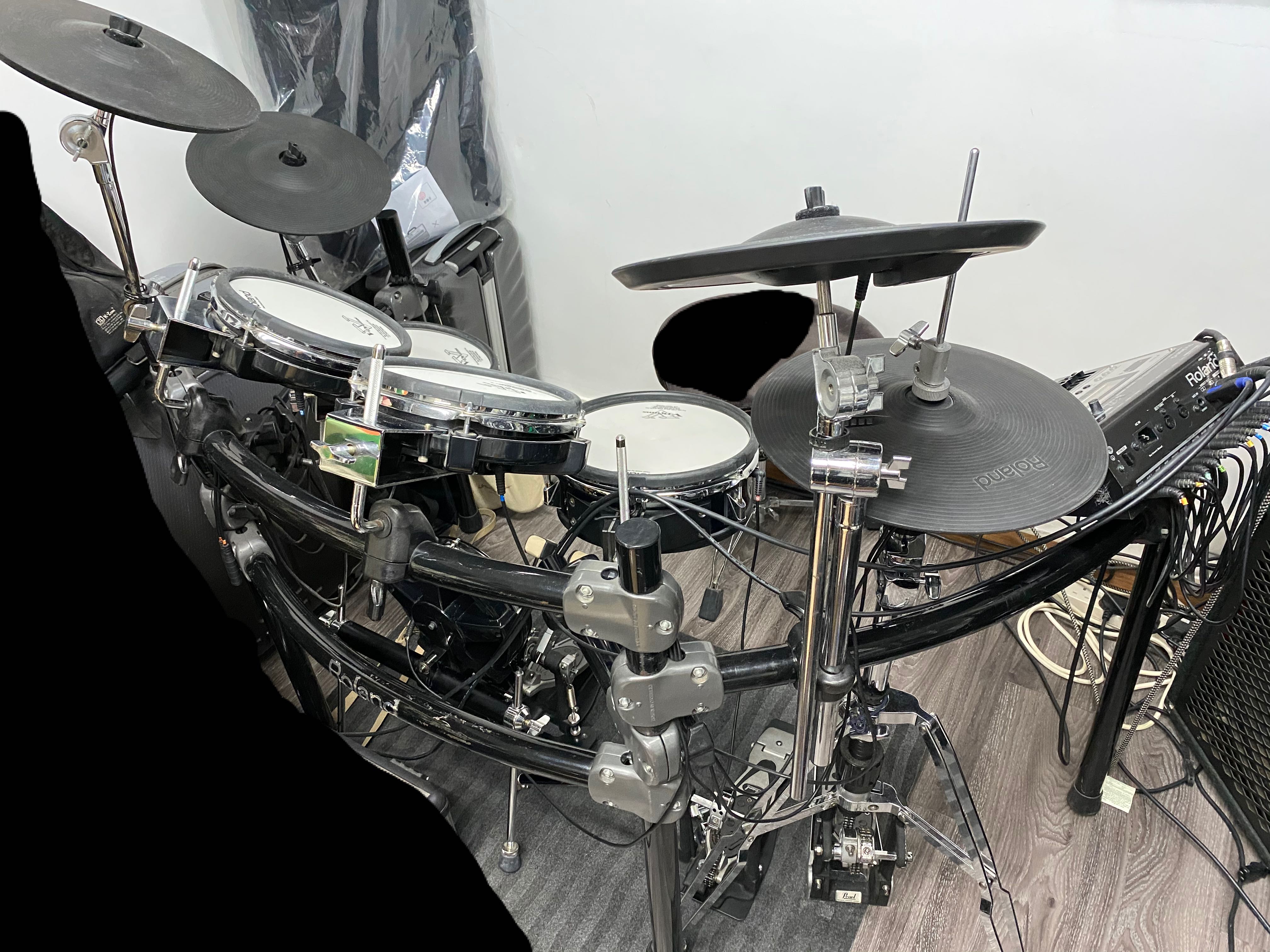 Roland TD12 TD-12 V-Drums V-Stage black drumset drum set all mesh 羅蘭電鼓 ...