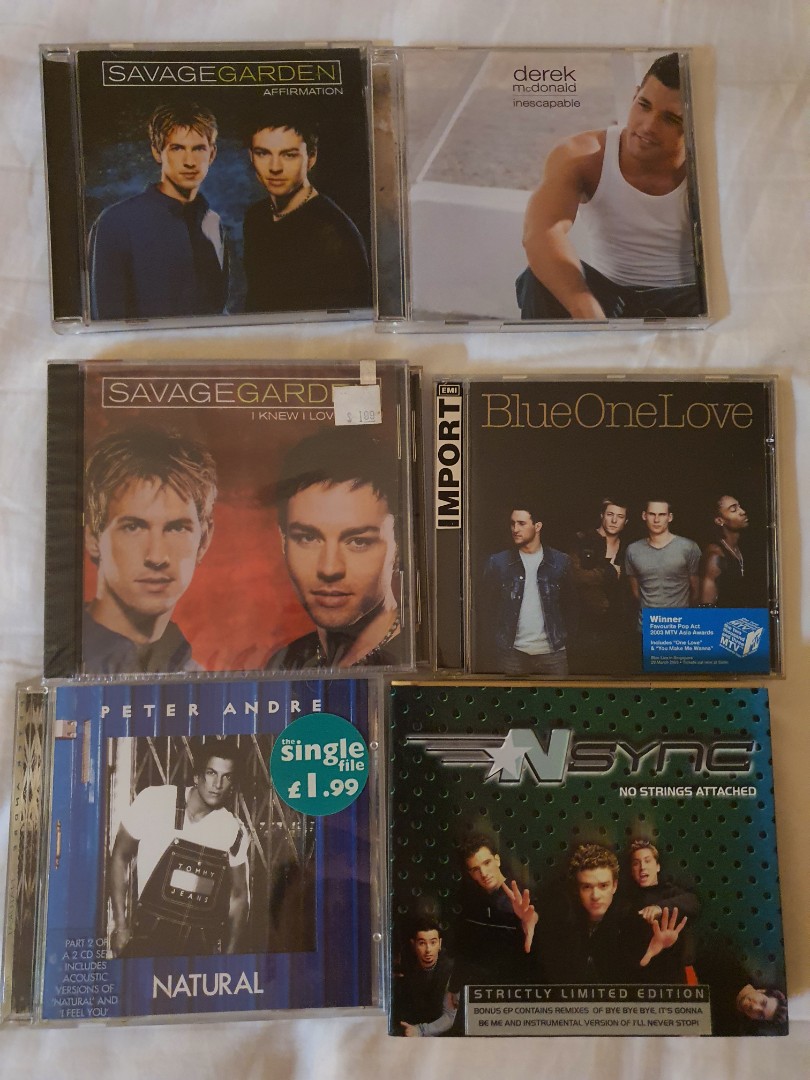 Ronan Keating, nsync, blue, savage garden, Peter Andre, Derek McDonald ...