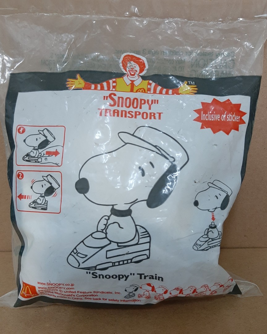 Snoopy Train McDonald's Happy Meal Toys Snoopy Transport 2004, Hobbies ...