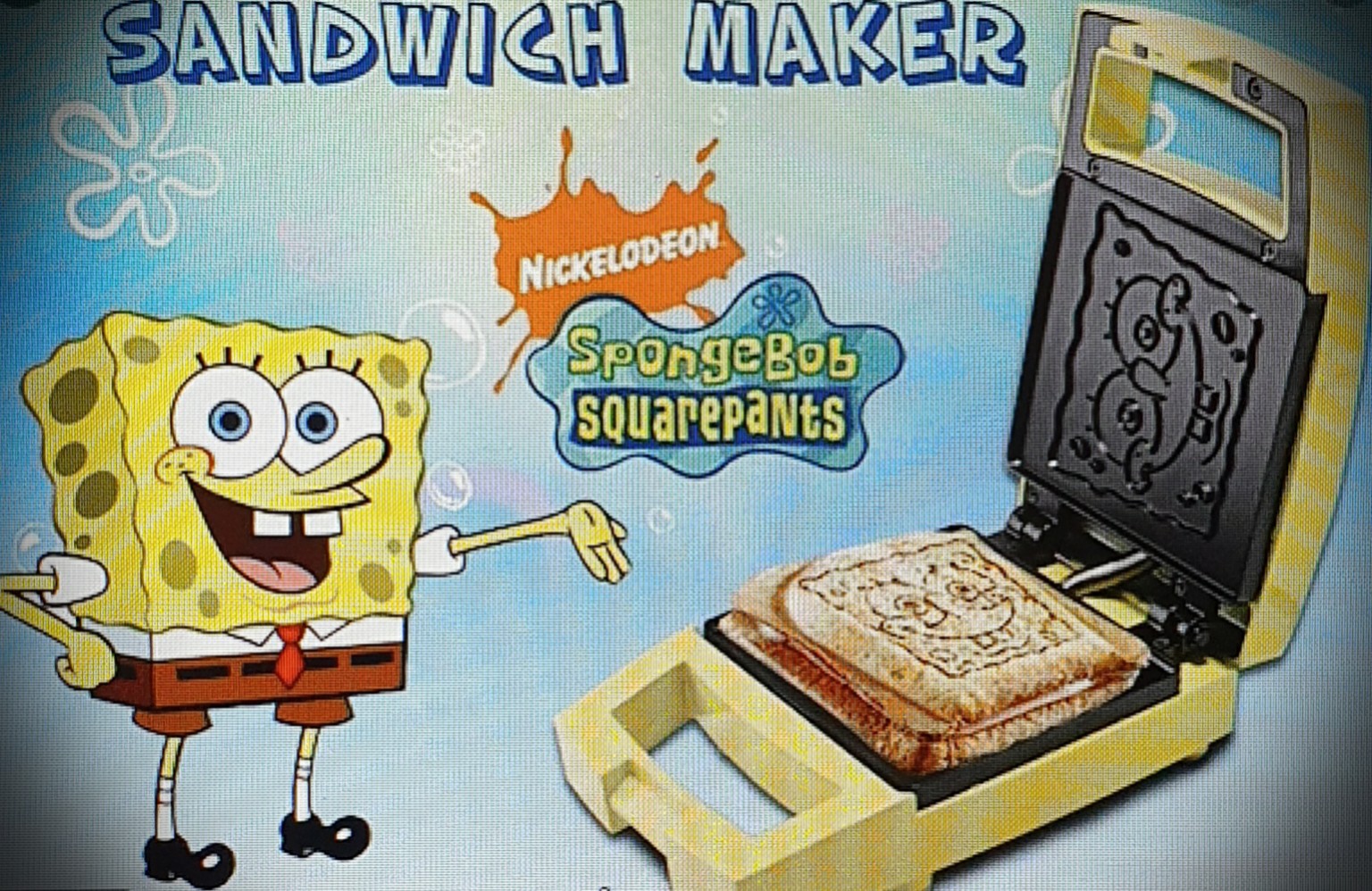 Spongebob Toaster/ Sandwich Maker, TV & Home Appliances, Kitchen ...