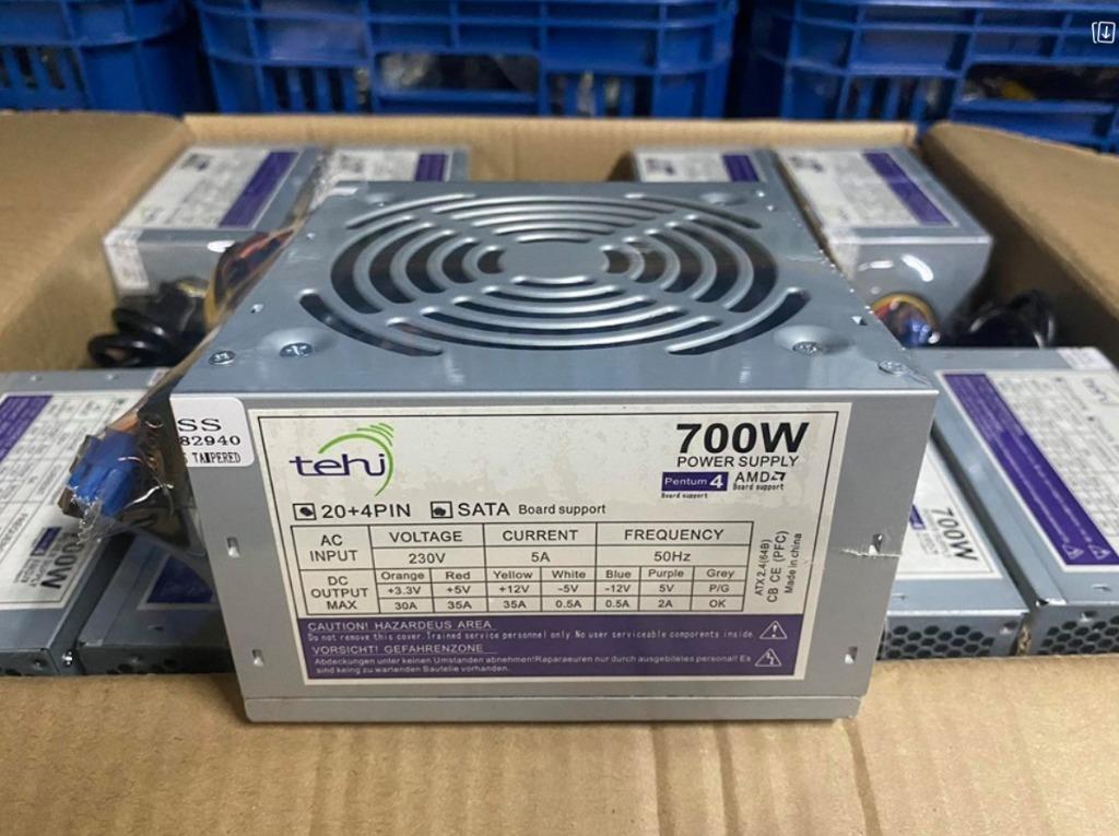Tehi 700w Big Fan Generic Power Supply, Computers & Tech, Parts ...
