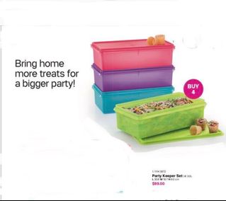 Tupperware Lucky Bloom one touch set, Furniture & Home Living ...