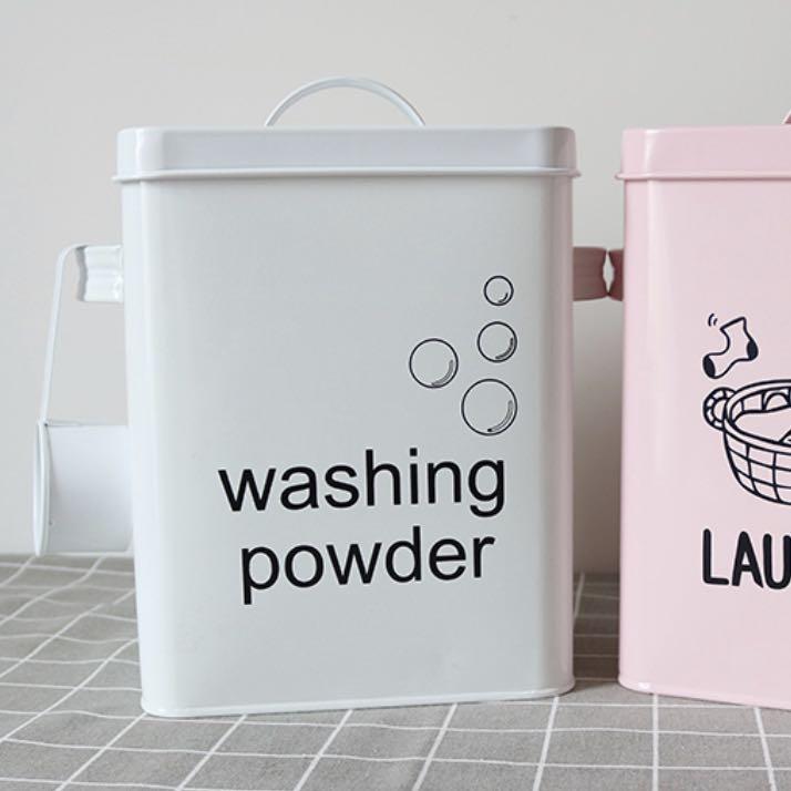 Washing Powder Container / Laundry Container, Furniture & Home Living ...