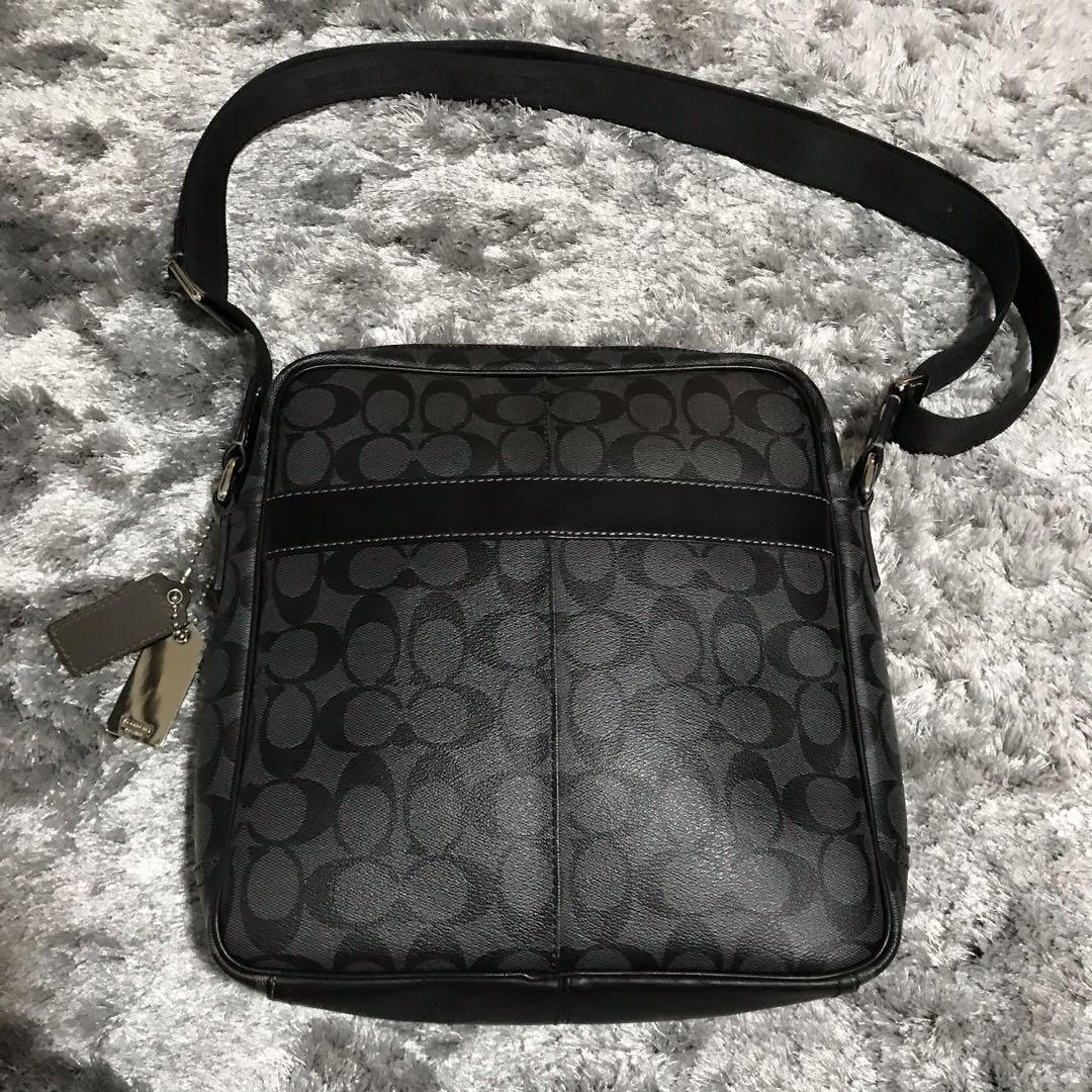 (LBS) 100% Authentic Luxury COACH Cross Body Canvas/Leather Bag 🛍🛒11/11 ...