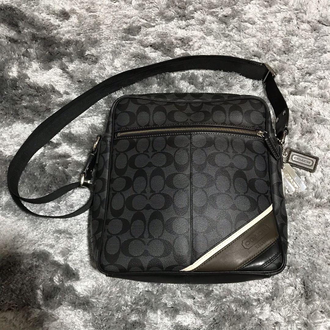 (LBS) 100% Authentic Luxury COACH Cross Body Canvas/Leather Bag 🛍🛒11/11 ...