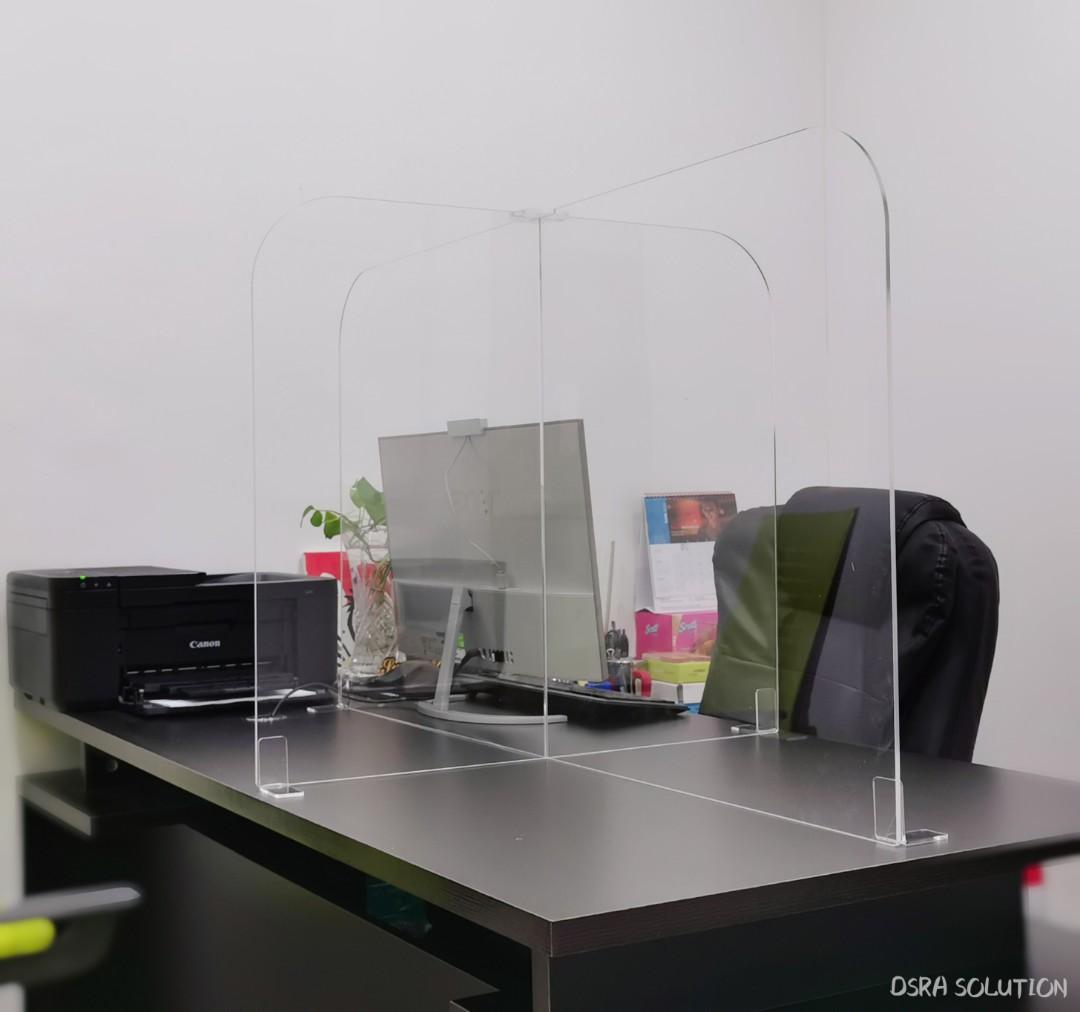 ACRYLIC TABLE DIVIDER (900mm x 900mm), Furniture & Home Living ...
