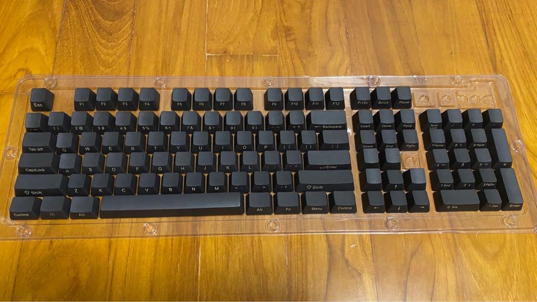 Front Print PBT Keycaps - Black, Computers & Tech, Parts & Accessories ...