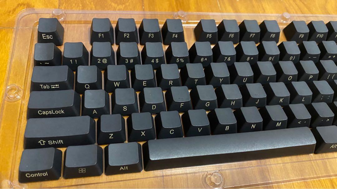 Front Print PBT Keycaps - Black, Computers & Tech, Parts & Accessories ...