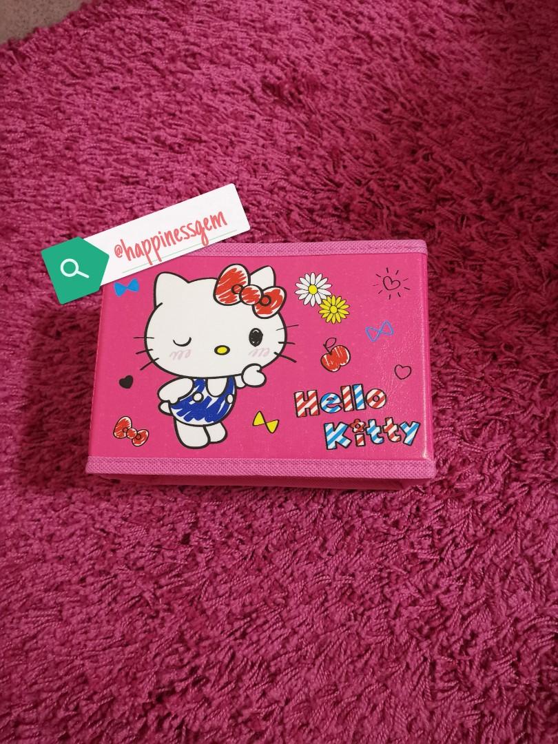 Hello kitty hot pink storage box!, Everything Else on Carousell