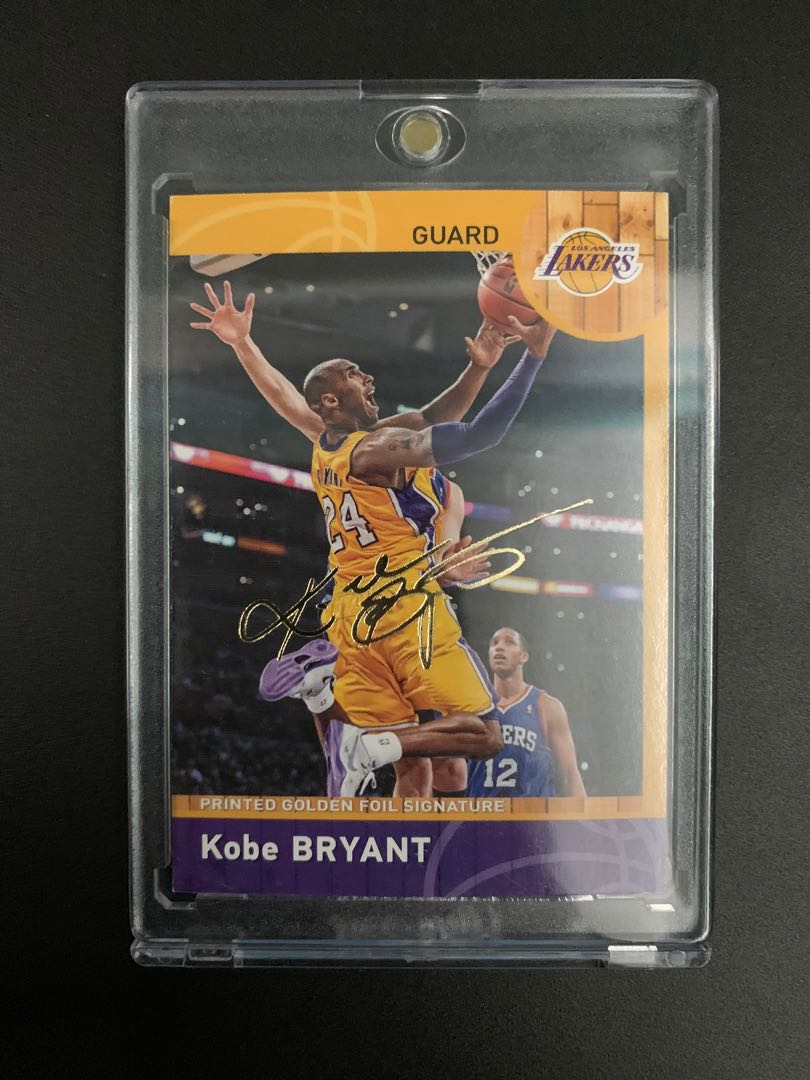 Kobe Bryant Golden Foil Signature basketball cards, Hobbies & Toys ...