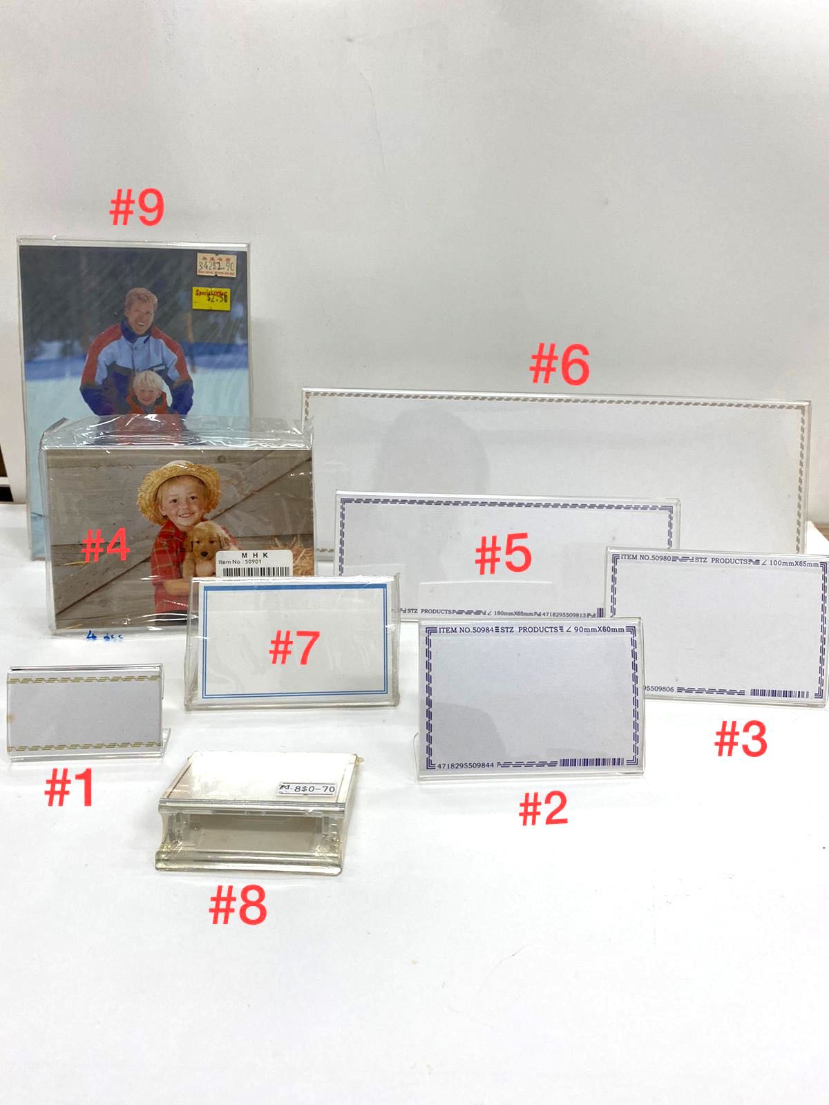 Acrylic Stand Signage Photo Frame, Hobbies & Toys, Stationery & Craft ...