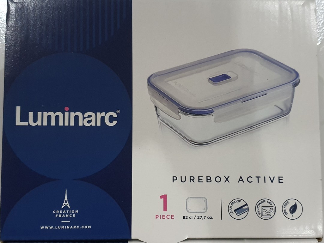 Luminarc PureBox Active 82cl / 2.27oz Microwave Container with Lid ...