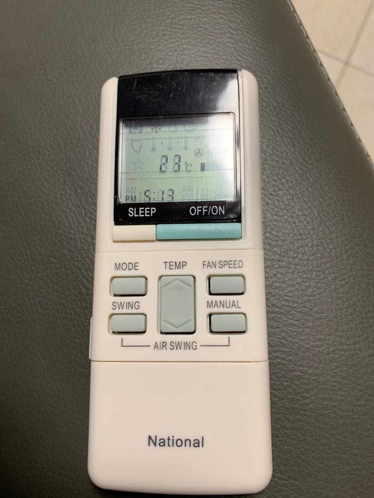 National Aircon Remote Control, TV & Home Appliances, Air Conditioners ...
