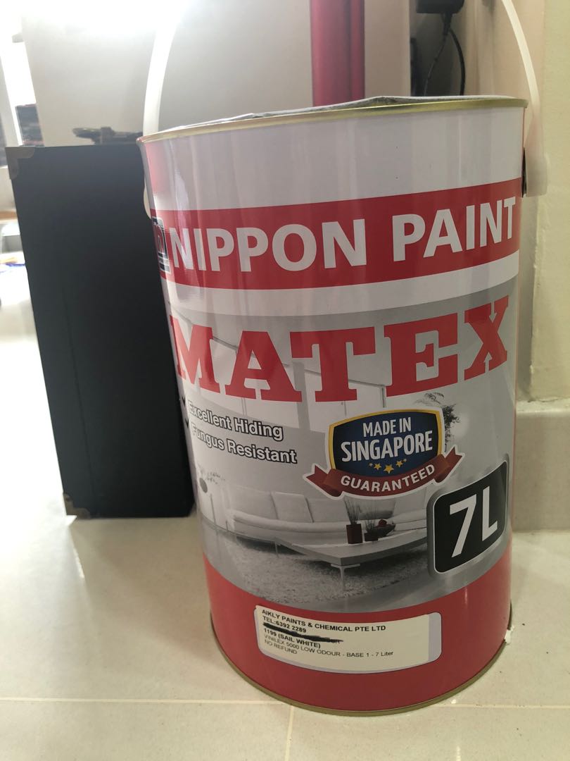 Nippon paint Matex 7 litre - sail white, Hobbies & Toys, Stationery & Craft, Craft Supplies ...