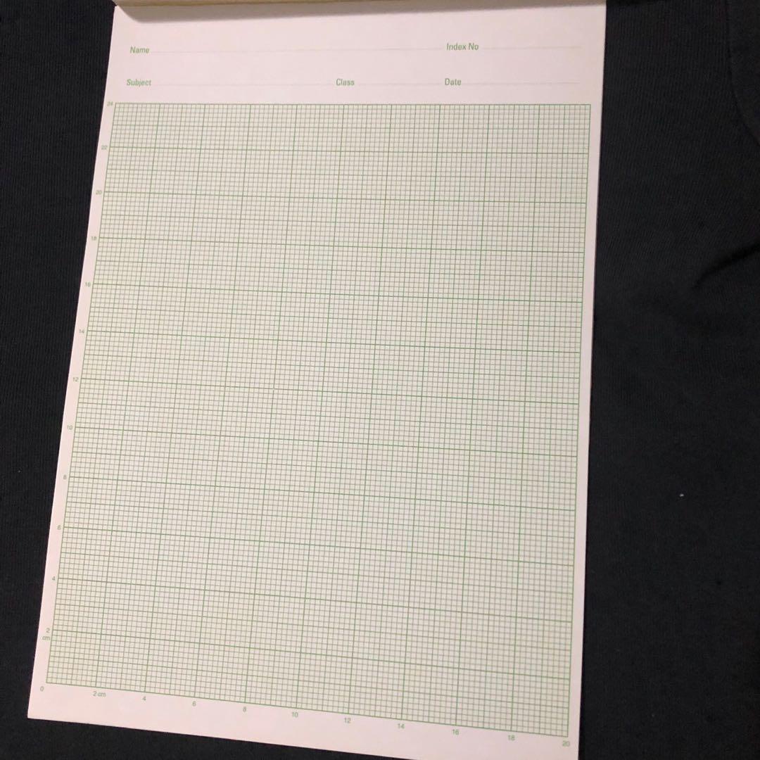 Notebook, foolscap, graph paper, Books & Stationery, Stationery on ...