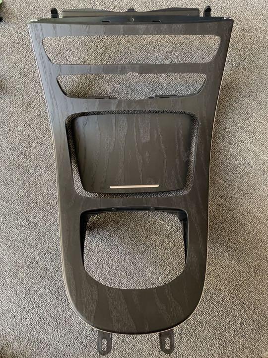 Original Mercedes Black Ash Wood Console for C-Class W205, GLC-Class ...