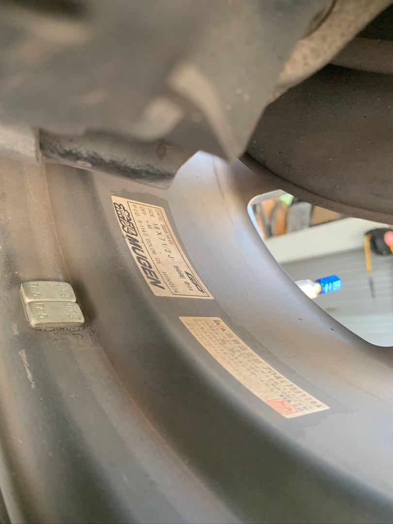 Original Mugen GP 18 Rims FD2R, Car Accessories, Tyres & Rims on Carousell