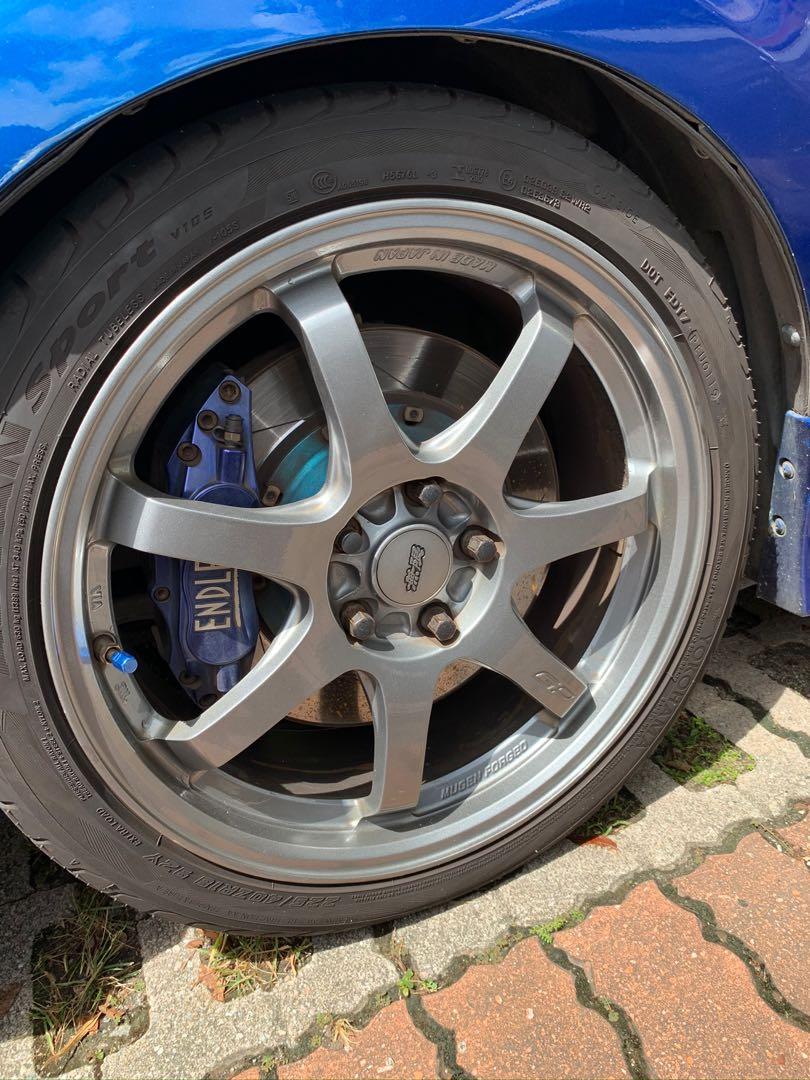 Original Mugen GP 18 Rims FD2R, Car Accessories, Tyres & Rims on Carousell