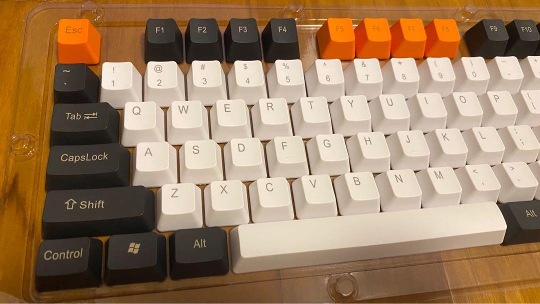 PBT Keycaps - Orange/Black, Computers & Tech, Parts & Accessories ...